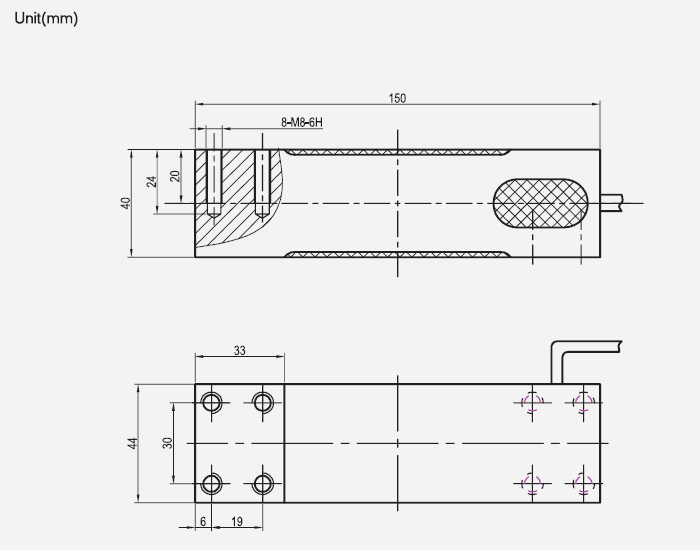 LP7160 Single point Load Cell - Buy Single point Load Cell, Bench scale ...