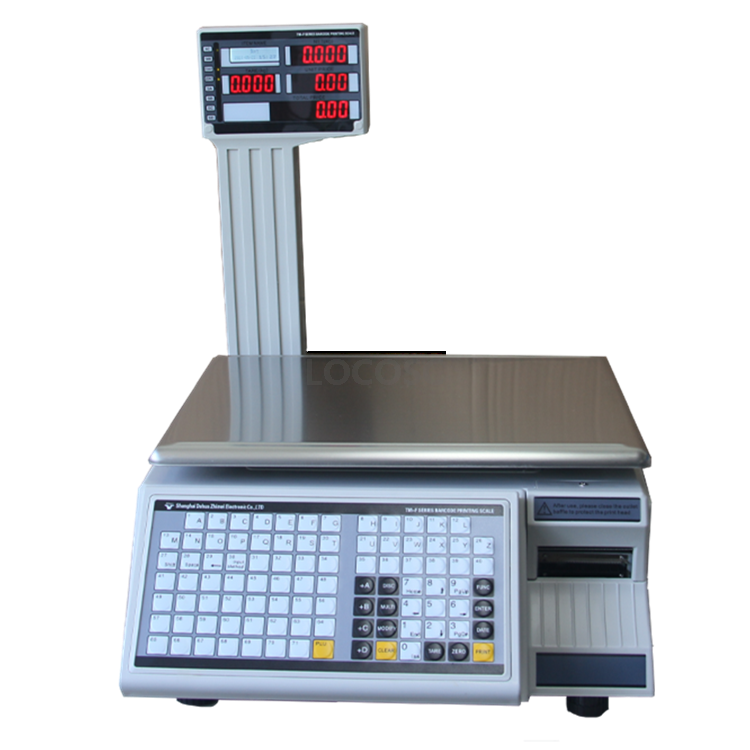 TM-F Series 3kg 15kg 30kg Label Barcode Printing Scale - Buy Barcode ...